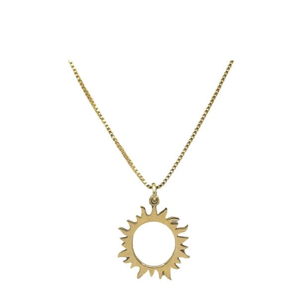 Natural Bronze Sun Ray Necklace (NGCP4004) – Athena Designs