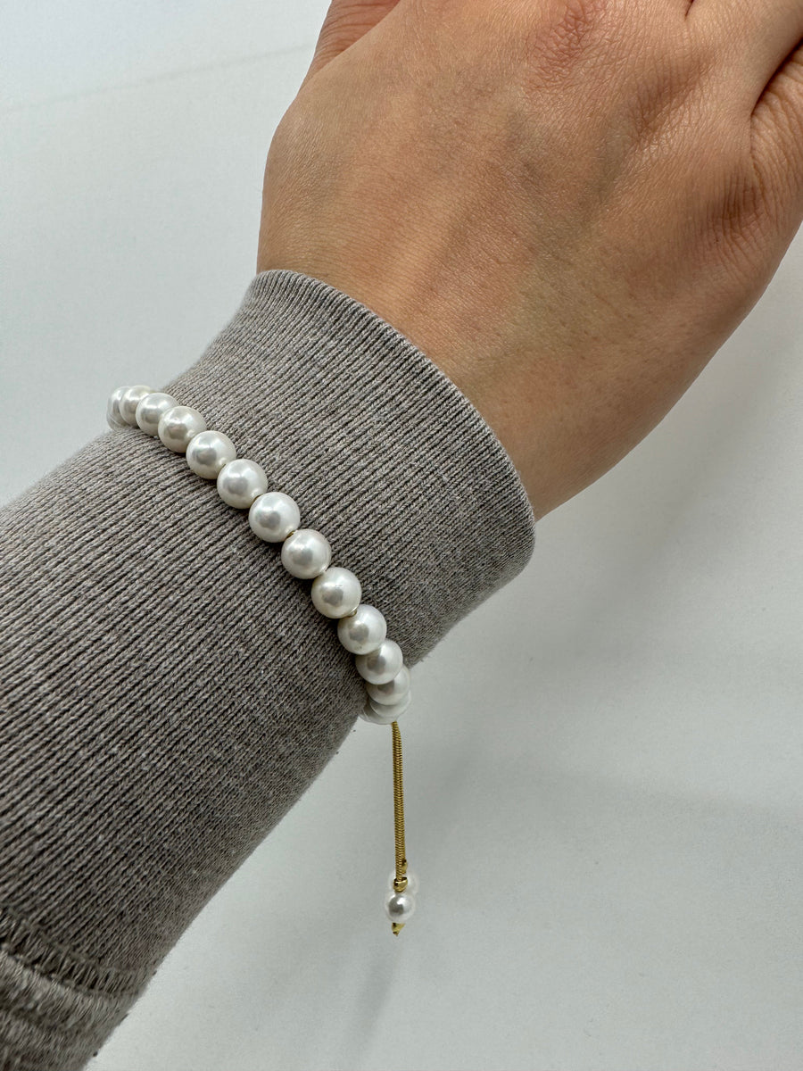Pearl Pull Chain Bracelet: (PGBT334) – Athena Designs