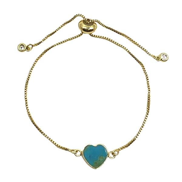 Heart: Semi Precious Stone on Pull Chain : Turquoise (PBT67TQ) – Athena ...
