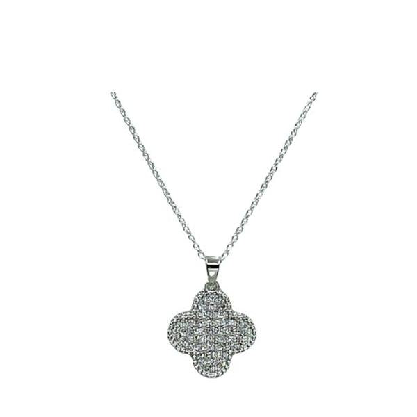 Pave Clover Necklace – Athena Designs